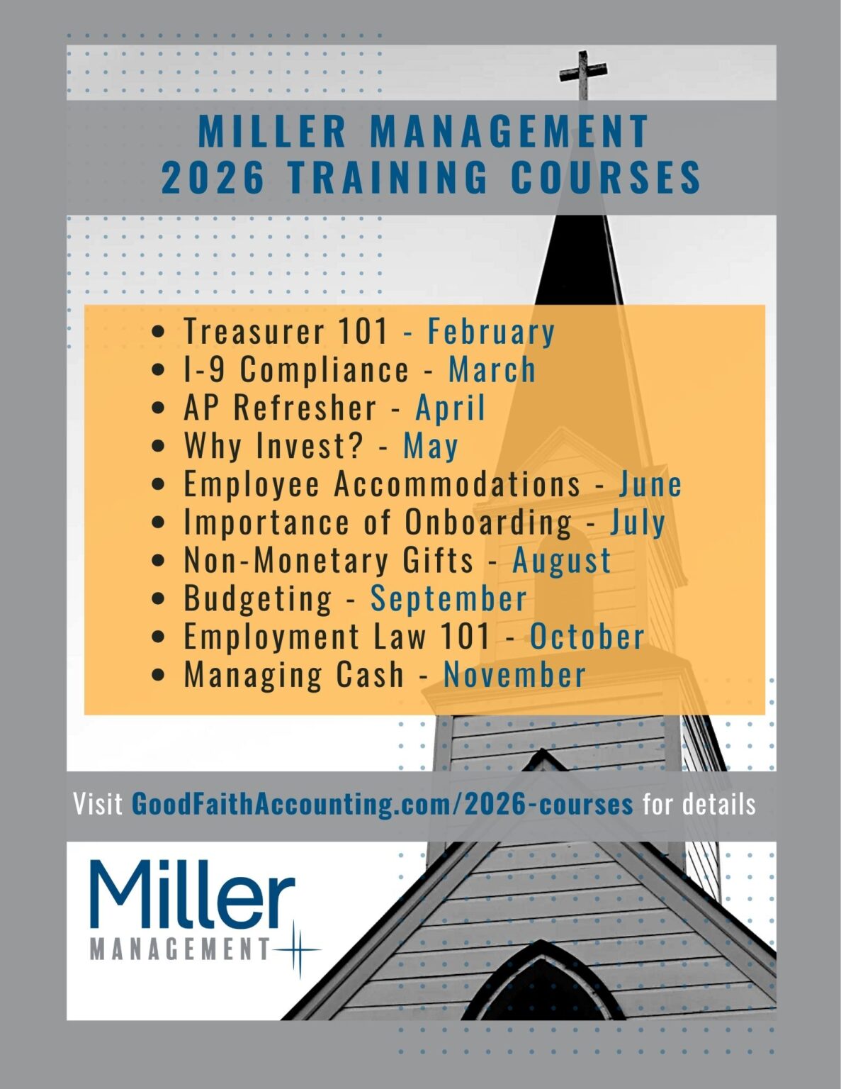 Basic Roles of a Church Treasurer - Miller Management